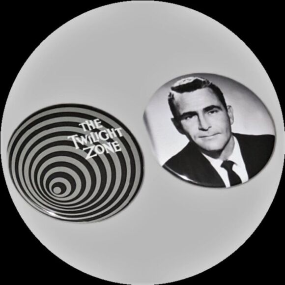 area51gallery | Jewelry | The Twilight Zone Button Pins Retro Sci Fi Tv ...